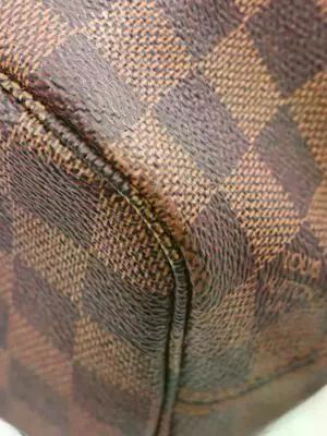 LOUIS VUITTON 2012 Pm Neverfull Damier Ebene Tote Bag