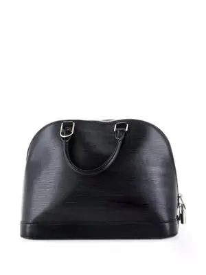 LOUIS VUITTON Alma Handbag Epi Leather Pm Satchel - Black