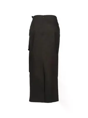 BOHEMSEO Buckle-detail Wrap Midi Skirt