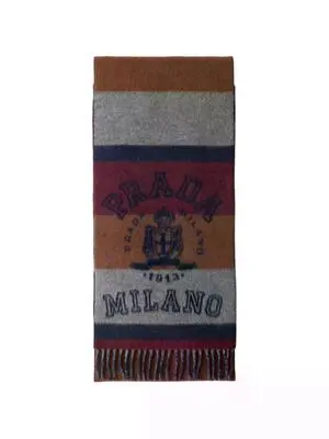 Prada Wool And Cashmere Scarf - Blue