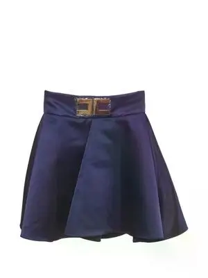 Elisabetta Franchi High-waisted Pleated Mini Skirt - Blue
