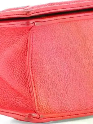 Dior Diorama Flap Bag Grained Calfskin Small Crossbody Bag - Red