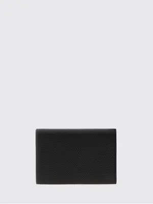 Valentino Garavani Vlogo Signature Grained Leather Bifold Card Holder