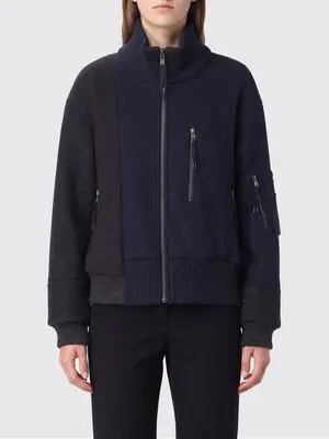 MAISON MARGIELA Virgin Wool Bomber Jacket With Turtleneck And Metal Zip