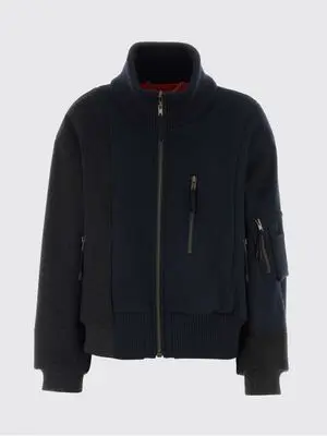 MAISON MARGIELA Virgin Wool Bomber Jacket With Turtleneck And Metal Zip