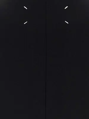MAISON MARGIELA Double-breasted Pure Wool Blazer With Notched Lapels And Dropped Shoulders