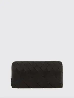 Bottega Veneta Intrecciato Leather Continental Zip-around Wallet - Silver