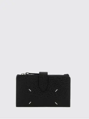 MAISON MARGIELA Four Stitches Grained Leather Bifold Wallet - Black