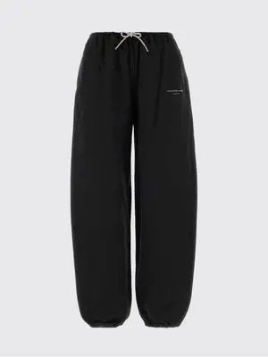 Alexander Wang High-waisted Wide-leg Jogging Pants With Logo