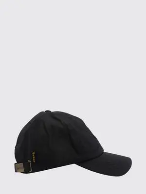 Barbour Cotton Baseball Cap With Applied Logo And Adjustable Strap - Black