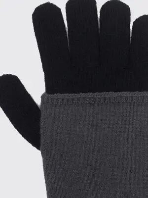 MAISON MARGIELA Double-layer Wool Blend Gloves - Grey