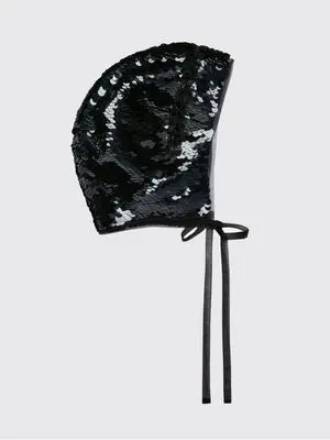 Simone Rocha Sequin-embroidered Cashmere Beanie With Ties