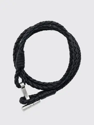 TOM FORD Multi-strand Woven Calfskin Leather Bracelet With Logo