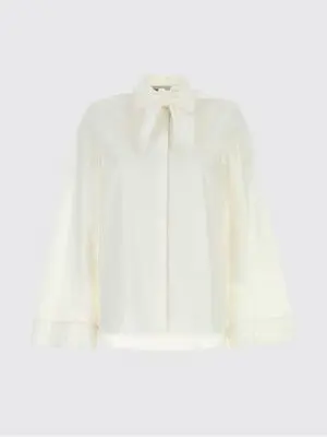 Tory Burch Cotton Shirt With Pussy-bow Collar