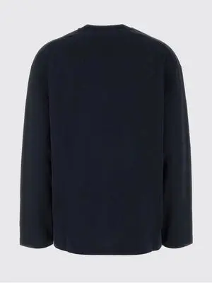 JIL SANDER Long-sleeved Cotton Crewneck T-shirt - Blue