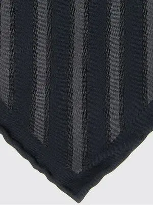 Brunello Cucinelli Striped Pure Silk Pocket Square