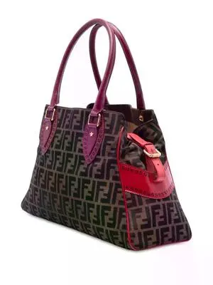 Fendi 2000-2010 Zucca Canvas Etniko Du Jour Handbag