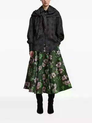 Essentiel Antwerp Kiss Checked Scarf-detail Shirt