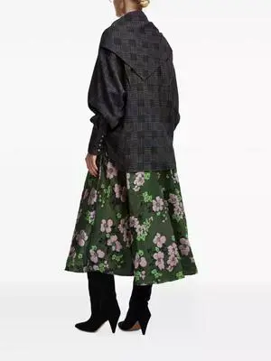 Essentiel Antwerp Kiss Checked Scarf-detail Shirt
