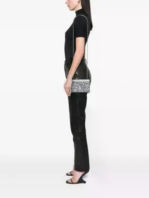 Saint Laurent 2014 Small Calfskin Leopard Print Monogram Kate Crossbody Bag