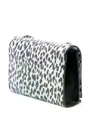 Saint Laurent 2014 Small Calfskin Leopard Print Monogram Kate Crossbody Bag