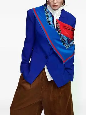 Essentiel Antwerp Knightly Single-breasted Padded-shoulder Blazer