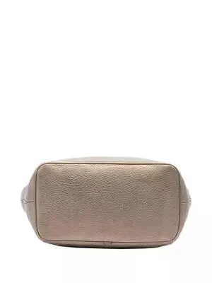 Loewe 2013 Metallic Leather Anagram Fusta Tote Bag
