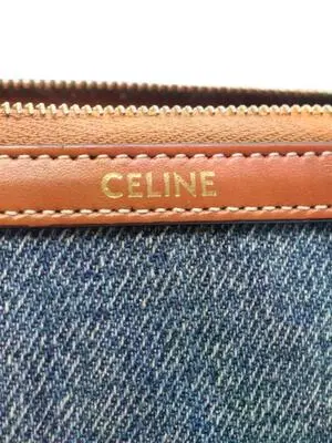 Celine Triomphe Denim Clutch Bag