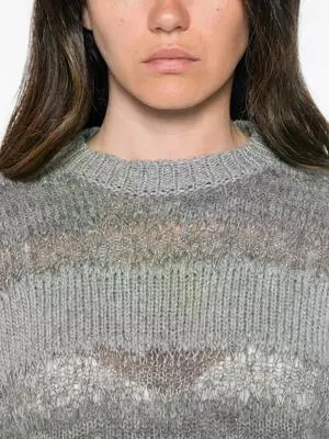 Fabiana Filippi Striped Open-knit Sweater