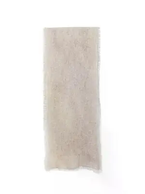 Avant Toi Frayed Cashmere Scarf - Neutrals
