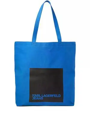 Karl Lagerfeld Logo-print Canvas Tote Bag