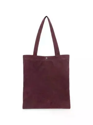 LANCASTER Suede-finish Logo-patch Shouder Bag
