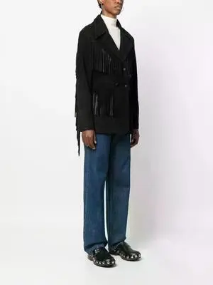 DANCASSAB Rivera Fringed Leather Jacket