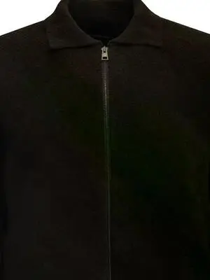 Tagliatore Zip-up Collared Cardigan - Brown
