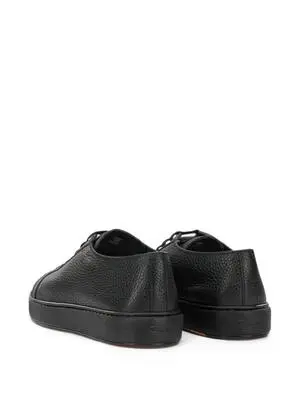 Santoni Grained Leather Sneakers