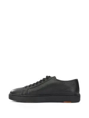 Santoni Grained Leather Sneakers