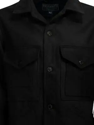 CECCARELLI Wool Pocket-detail Overshirt