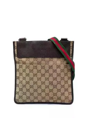Gucci 2000-2015 Gg Canvas Web Crossbody Bag - Neutrals