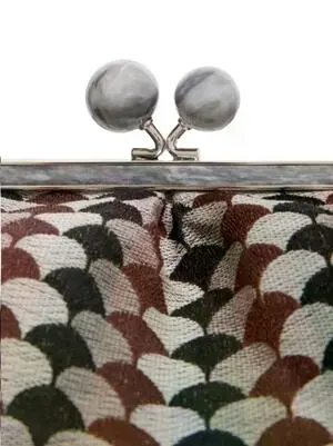 Max Mara Pasticcino Bag In Linen, Silk And Cotton Jacquard