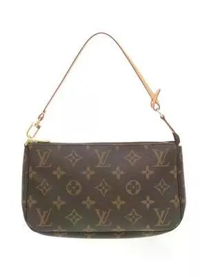 LOUIS VUITTON 2011 Monogram Pochette Accessoires Shoulder Bag - Brown