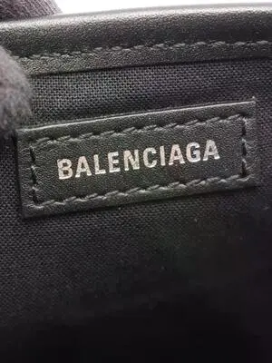 Balenciaga Canvas Navy Cabas S Tote Bag - Black