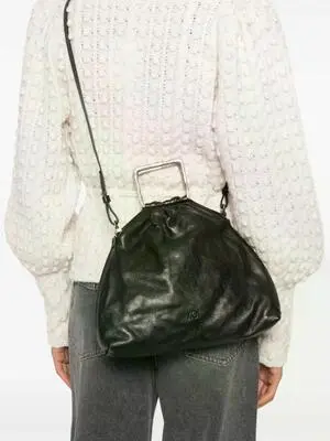 AUTENTICA 504 Leather Metal-handle Tote Bag