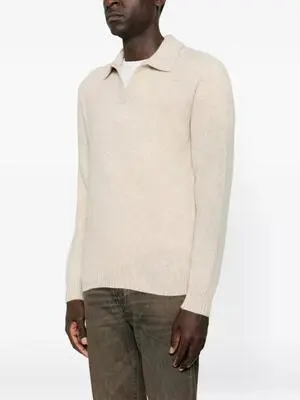 04651 / A TRIP IN A BAG Knitted Polo-collar Sweater