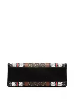 Burberry 2018-2026 Tb Monogram E Canvas Stripe Book Tote Bag