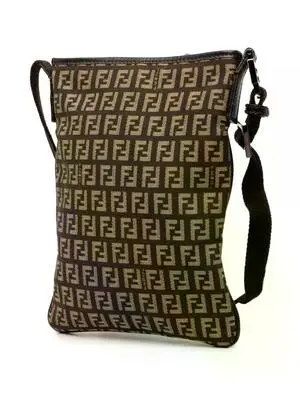 Fendi 2000-2010 Zucchino Canvas Crossbody Bag
