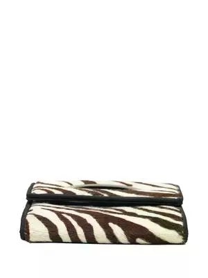 Dior 1999 Pony Hair Zebra Print Malice Wallet Small Wallets