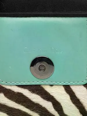 Dior 1999 Pony Hair Zebra Print Malice Wallet Small Wallets