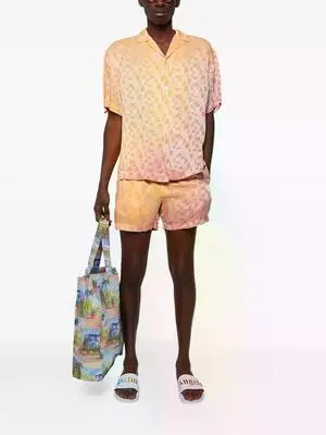 LES BENJAMINS Printed Handle Tote Bag