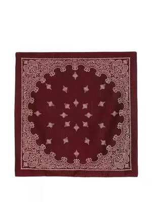 Destin Paisley-print Bandana Scarf - Red