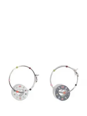 Bimba Y Lola Heart Charm Earrings